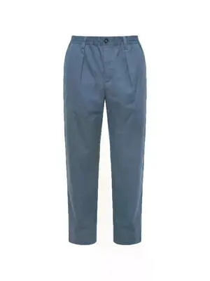 Marni Pleated Elasticated Waist Trousers - Blue