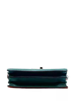Prada Bicolor Saffiano Lux Sound Lock Satchel