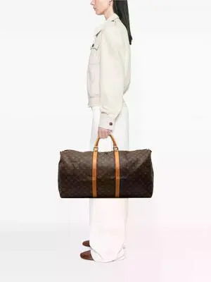 LOUIS VUITTON 1994 Monogram Keepall Bandouliere 60 Travel Bag