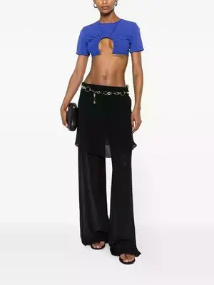 Christopher Esber U-prong Short-sleeve Top - Blue
