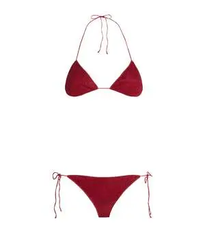 Oseree Oséree Metallic Lumière Bikini Red