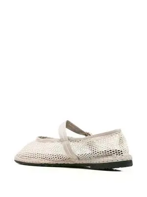 FLABELUS Isabella Mesh Ballet Flats - Neutrals