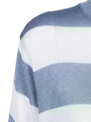 KANGRA Striped Lurex-knit Sweater