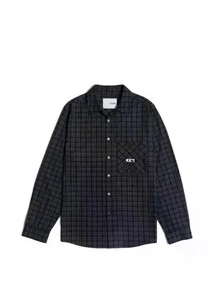CIARAN Cc1 Grid Check Embroidered Shirt