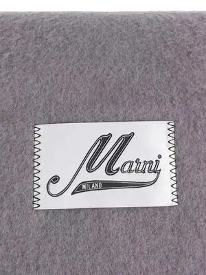 Marni Logo-patch Fringed Scarf