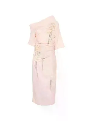 Bernadette Bowery Floral-embroidered Midi Dress