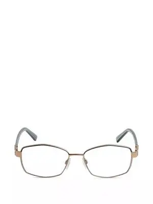 Cazal Geometric Frame Eyeglasses - Silver