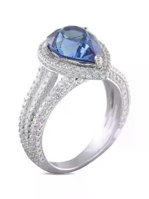 LB EXCLUSIVE Sapphire And Diamond Ring - Silver