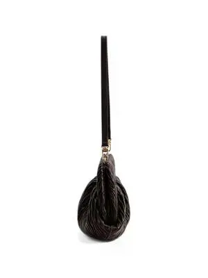 THEMOIRE Bios Ruched Shoulder Bag - Brown