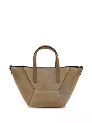 Brunello Cucinelli Suede Panelled Tote Bag