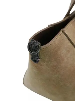 Brunello Cucinelli Suede Panelled Tote Bag