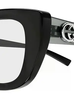 Gucci Logo Plaque Cat Eye Glasses