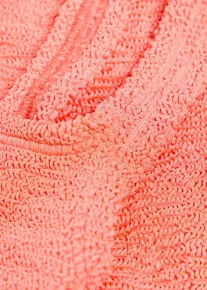Hunza G Xandra Crinkle Bikini - Coral