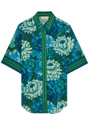 ALEMAIS Alémais Margo Floral-print Cotton Shirt - Multicoloured