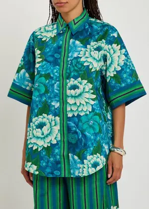 ALEMAIS Alémais Margo Floral-print Cotton Shirt - Multicoloured