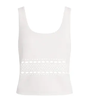 Simkhai Fitzgerald Stretch-jersey Cut-out Tank Top - Ivory