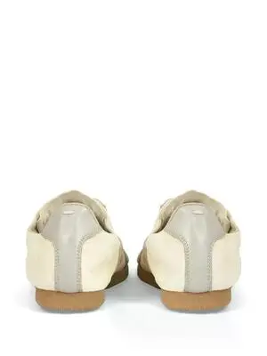 MAISON MARGIELA Replica Soft Leather And Suede Low-top Sneakers - Neutrals