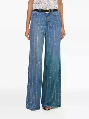 Self-portrait Light Wash Jeans For Women