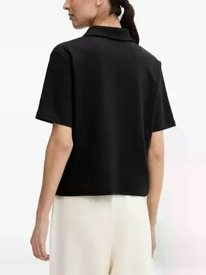 Guess Logo Patch Jacquard Polo Top