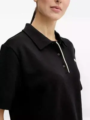 Guess Logo Patch Jacquard Polo Top