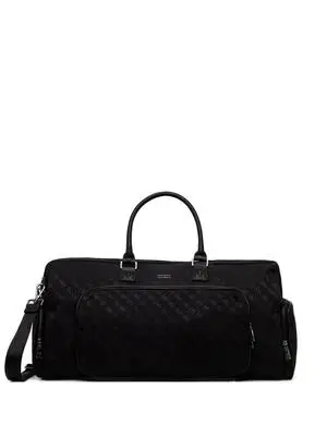 Guess Boston Monogram Holdall Bag - Black