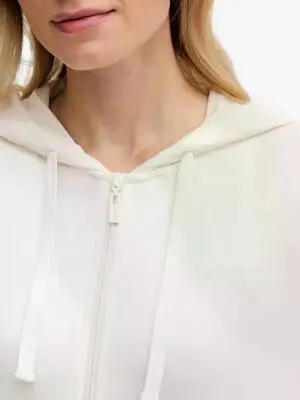 Guess Embroidered Logo Zip-up Hoodie