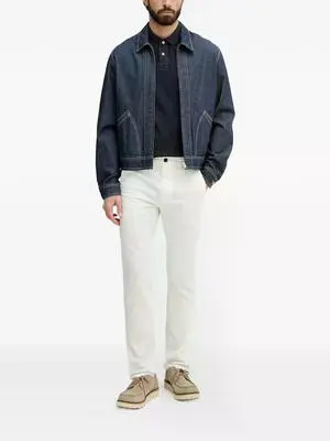 Guess Logo-embroidered Chest-pocket Polo Shirt