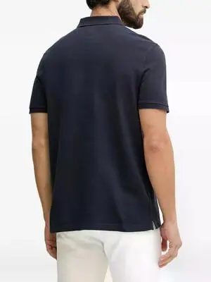 Guess Logo-embroidered Chest-pocket Polo Shirt