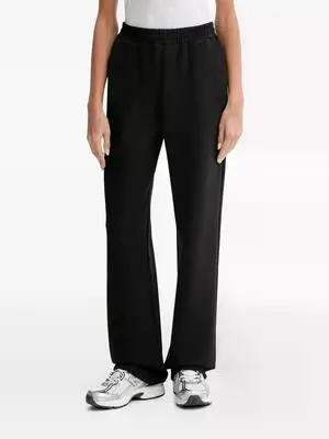 Guess Logo Embroidered Track Pants - Black