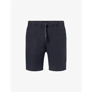 Derek Rose Derek Rose Vienna Drawstring Linen Shorts Navy