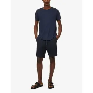 Derek Rose Vienna Drawstring Linen Shorts - Navy