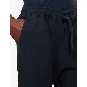 Derek Rose Vienna Drawstring Linen Shorts - Navy