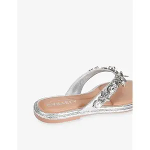 Carvela Marina Faux-leather Flat Sandals With Embellishments