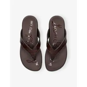 Sam Edelman Lila Leather Sandals - Brown