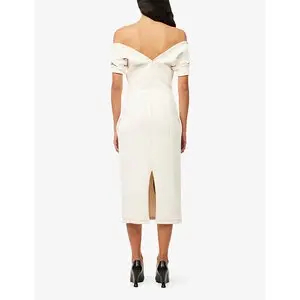 Bottega Veneta Off-shoulder Midi Dress