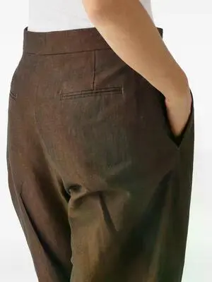PT TORINO Pleated Waist Trousers With Turned-up Cuffs