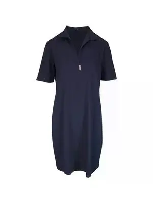 PETER COHEN Paola Short-sleeve Polo Mini Dress - Blue