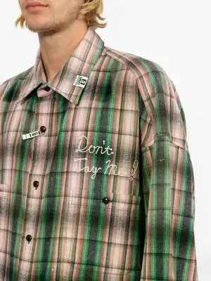 Mihara Yasuhiro Logo-embroidered Checked Shirt