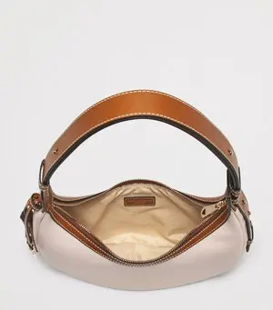 ASPINAL OF LONDON Small Soho Crescent Shoulder Bag - Neutral