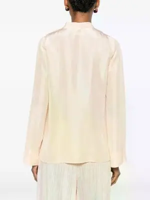 FORTE_FORTE V-neck Silk Shirt