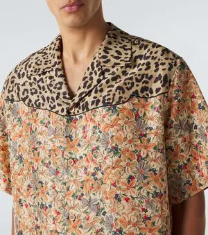 Valentino Garavani Printed Silk Bowling Shirt