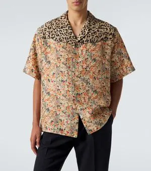 Valentino Garavani Printed Silk Bowling Shirt