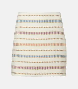 Veronica Beard Bohemia Striped Mini Skirt - Multicoloured