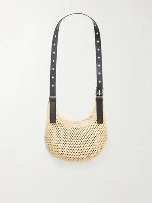 Loewe Punch Hole Raffia Shoulder Bag