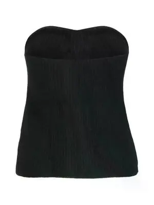 IRREPLACEABLE Ribbed-knit Strapless Top