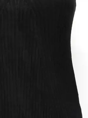 IRREPLACEABLE Ribbed-knit Strapless Top