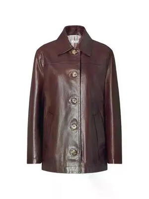 Thom Browne Leather Dockside Coat