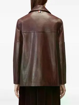 Thom Browne Leather Dockside Coat