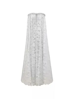 Zimmermann Metallic Lace Maxi Dress - Silver