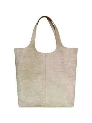 John Richmond Chain Detail Crocodile-effect Tote Bag
